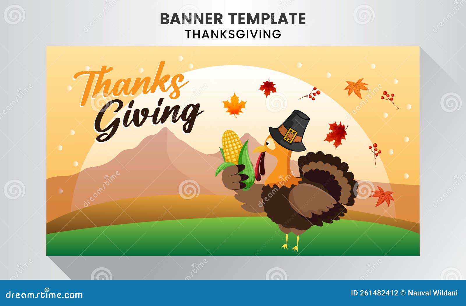 Thanksgiving Celebration Background Template Stock Vector ...