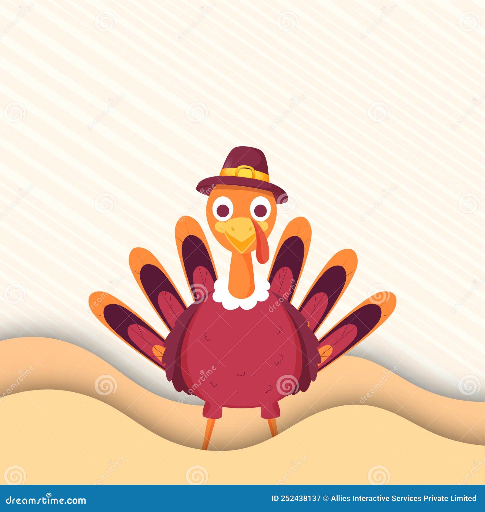 Smiling Turkey Cartoon Character Running On A Treadmill Vector ...