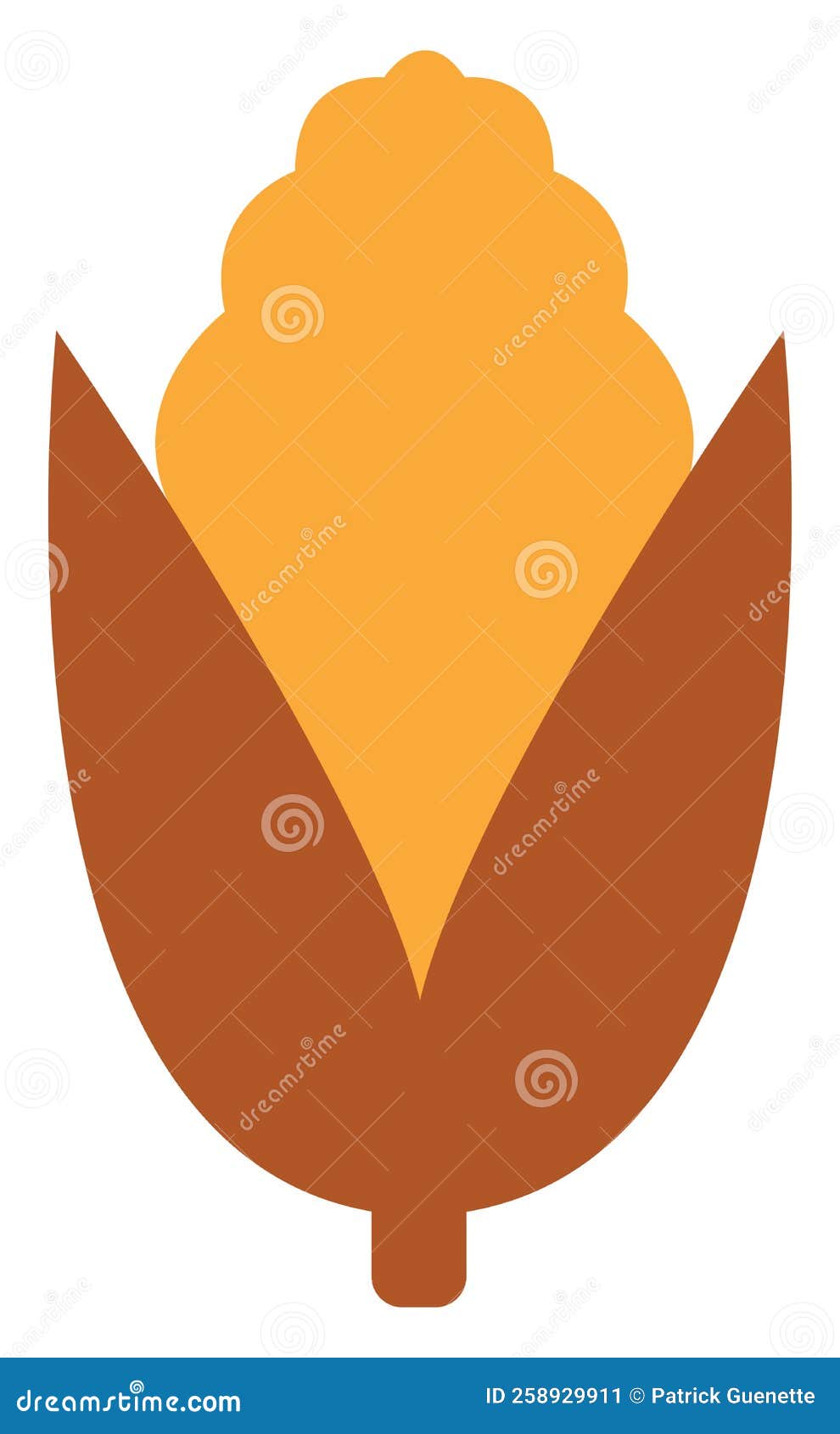 Thanksgiving corn, icon stock vector. Illustration of crop - 258929911