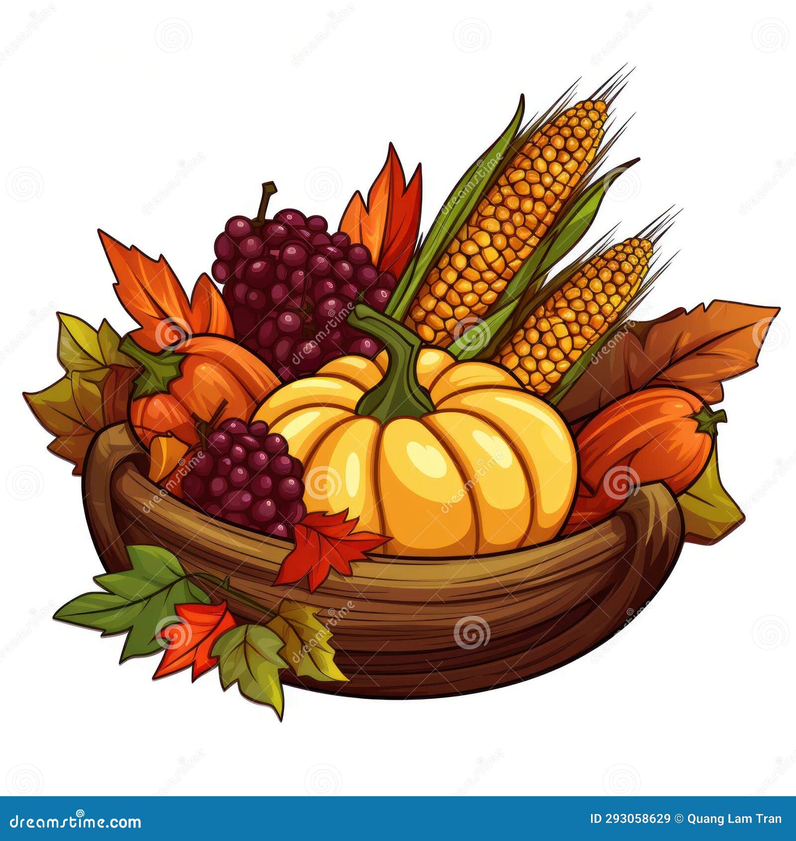 Thanksgiving Cornucopia Icon Stock Illustration - Illustration of tree ...