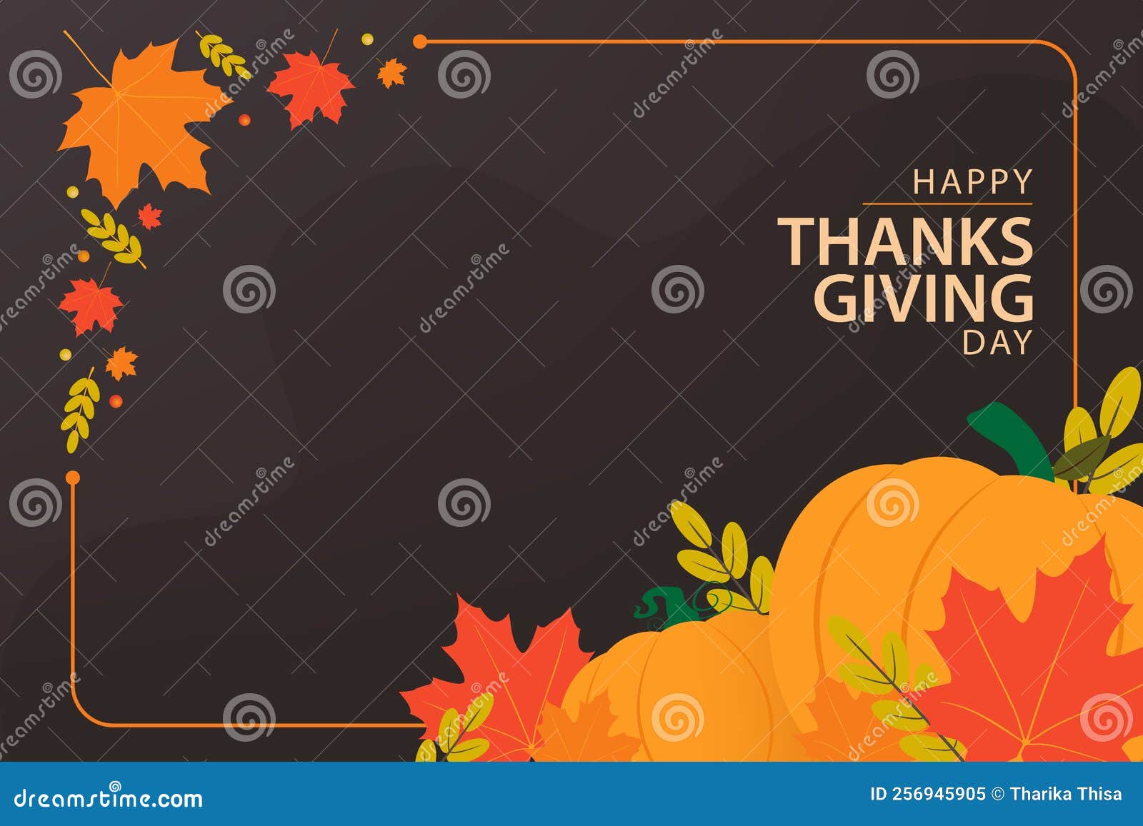 Thanksgiving Day stock vector. Illustration of offer - 256945905