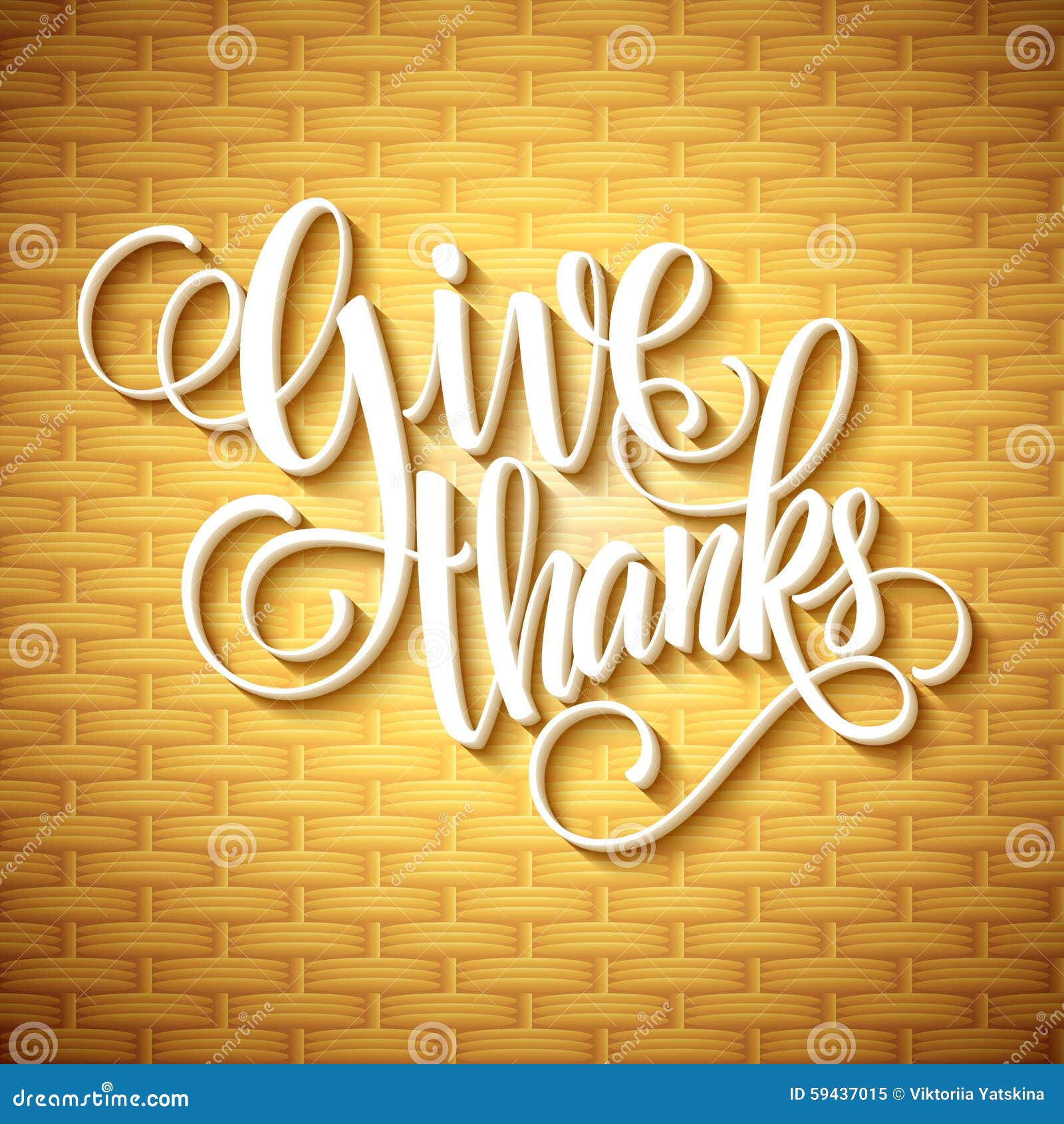 Thanksgiving Day Lettering. Vector Illustration Stock Vector ...
