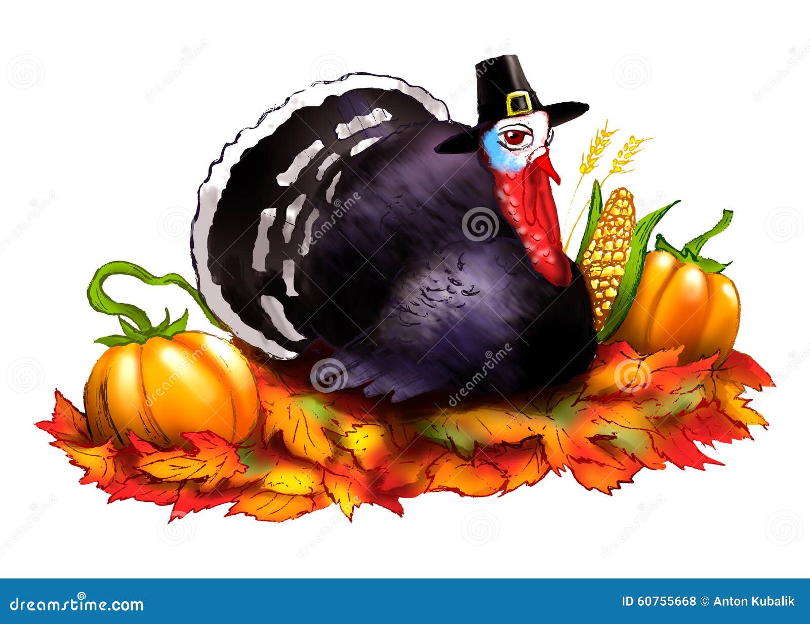 Thanksgiving day theme stock illustration. Illustration of colorful ...