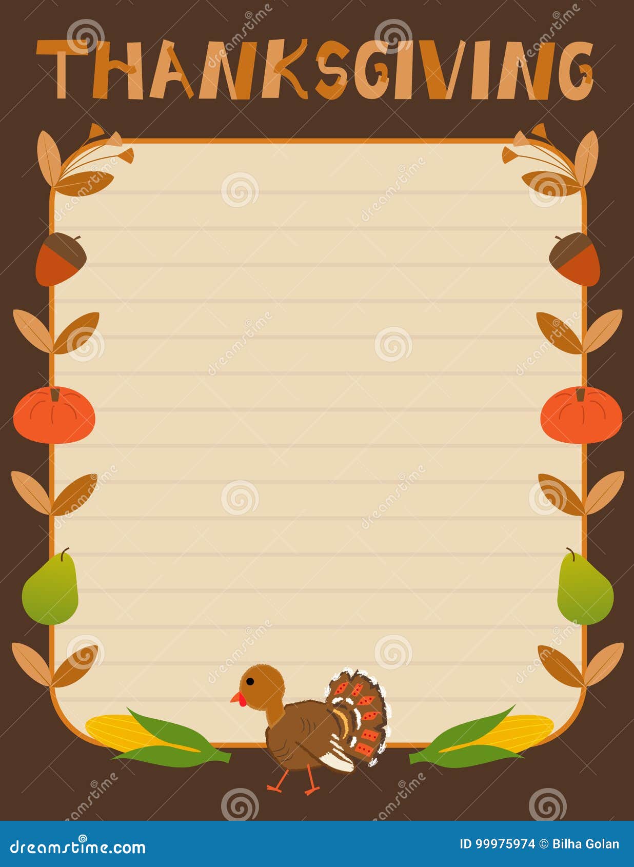 Thanksgiving Decorative Sign Stock Vector - Illustration of decorative ...