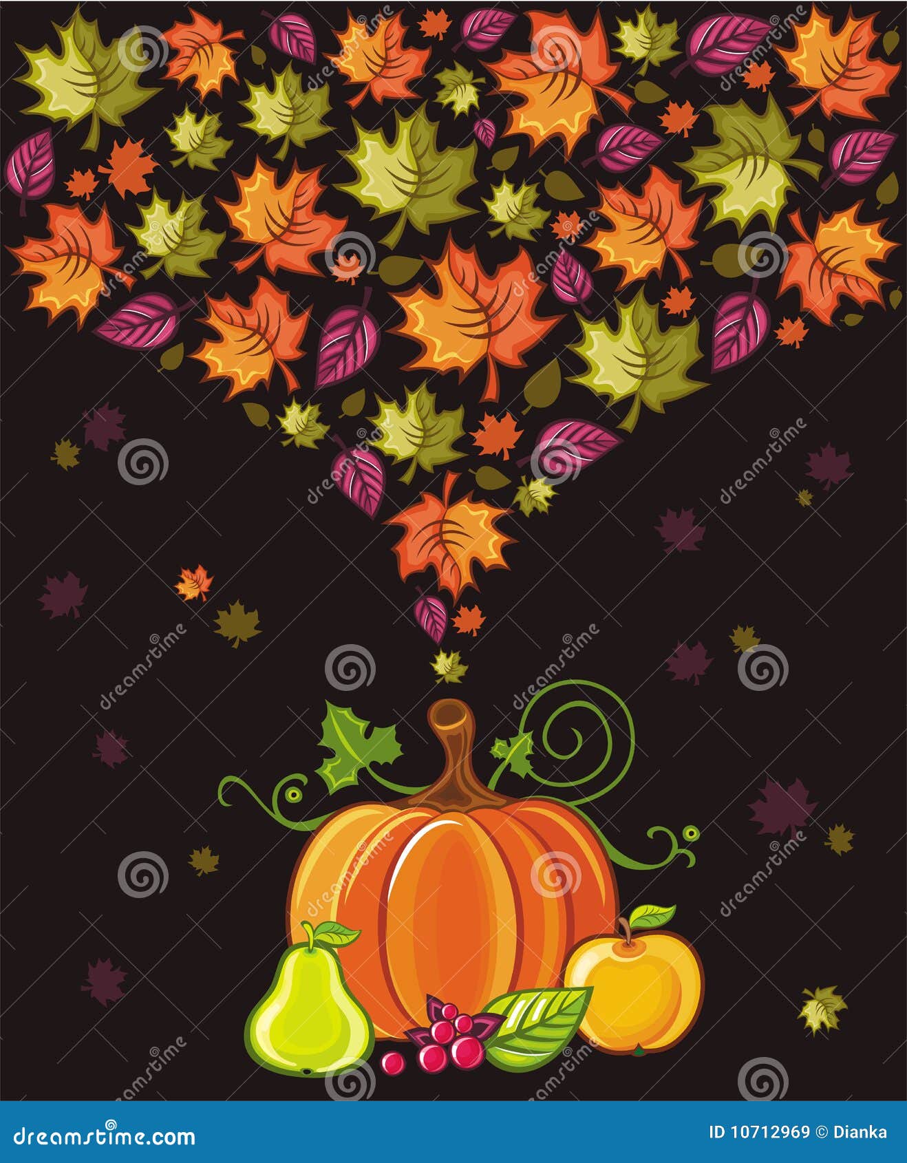 Thanksgiving Design stock vector. Illustration of decoration - 10712969
