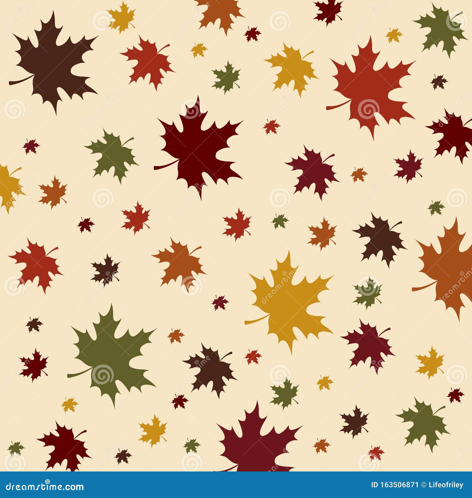 Thanksgiving Fall Leaf Background Stock Illustration - Illustration of ...