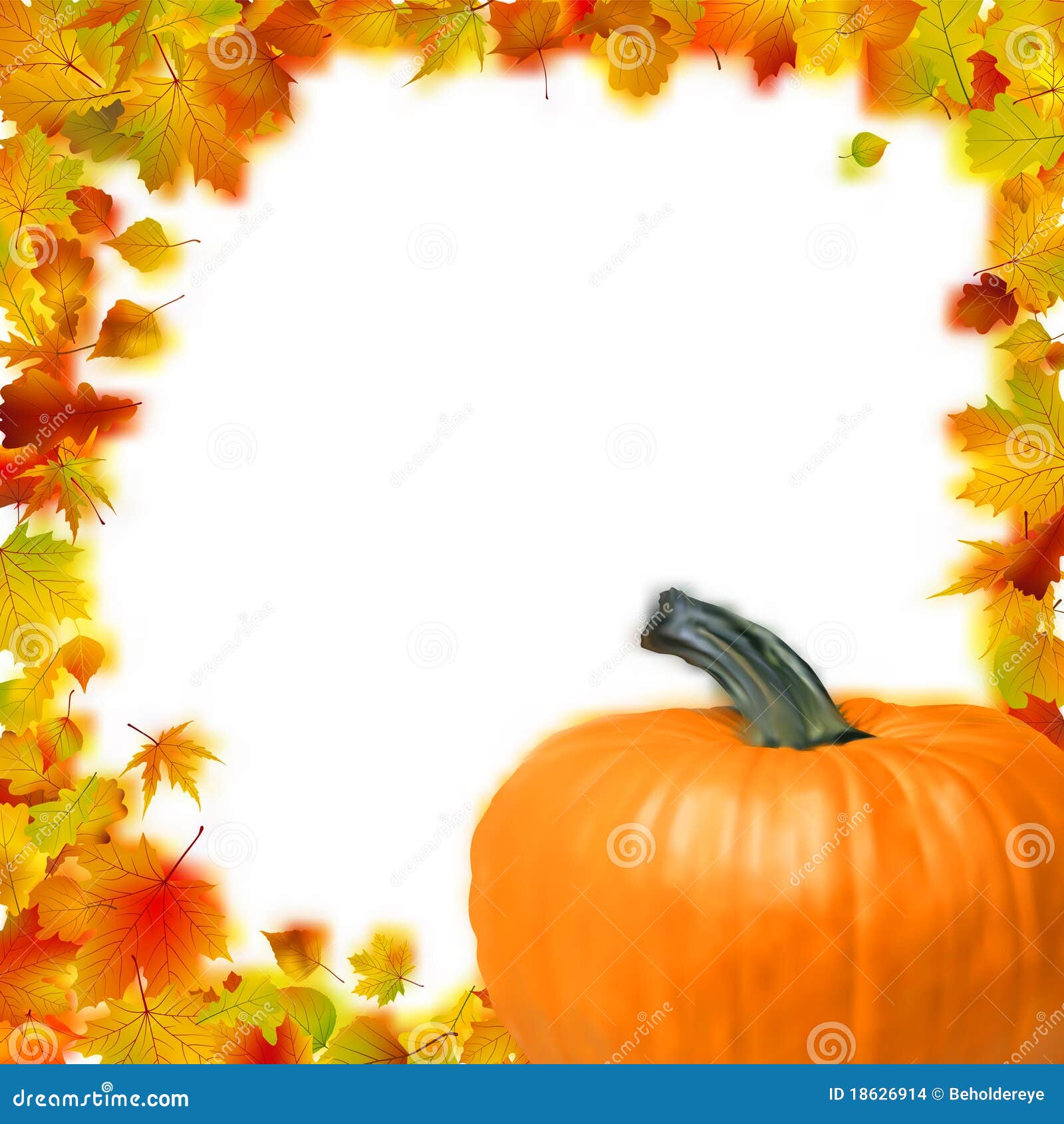 Thanksgiving Holiday Frame. EPS 8 Stock Vector - Illustration of ...