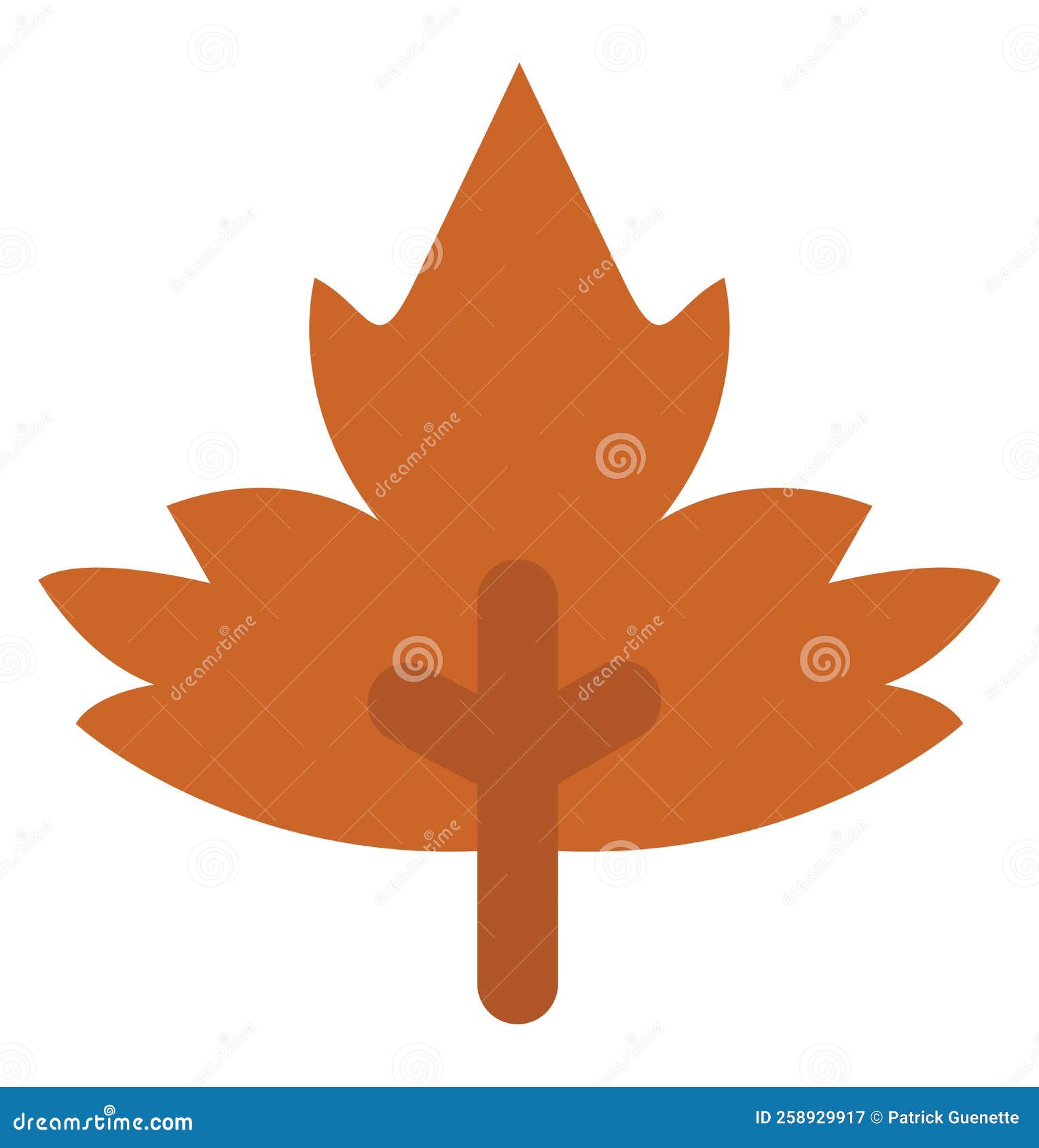 Thanksgiving leaf, icon stock vector. Illustration of season - 258929917