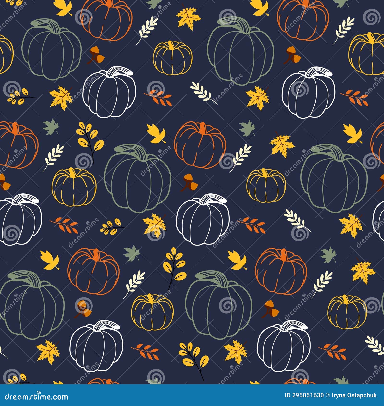 Thanksgiving Pattern stock illustration. Illustration of background ...