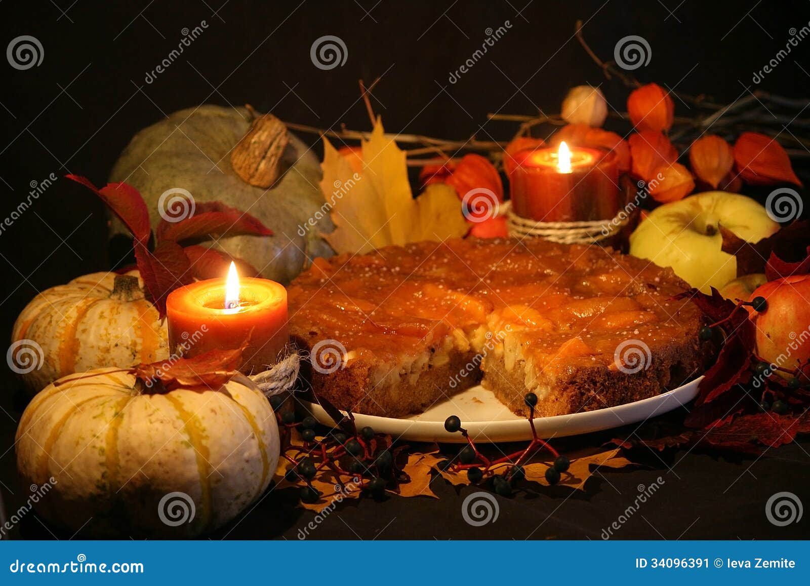 Thanksgiving Pie stock image. Image of dark, decorative - 34096391
