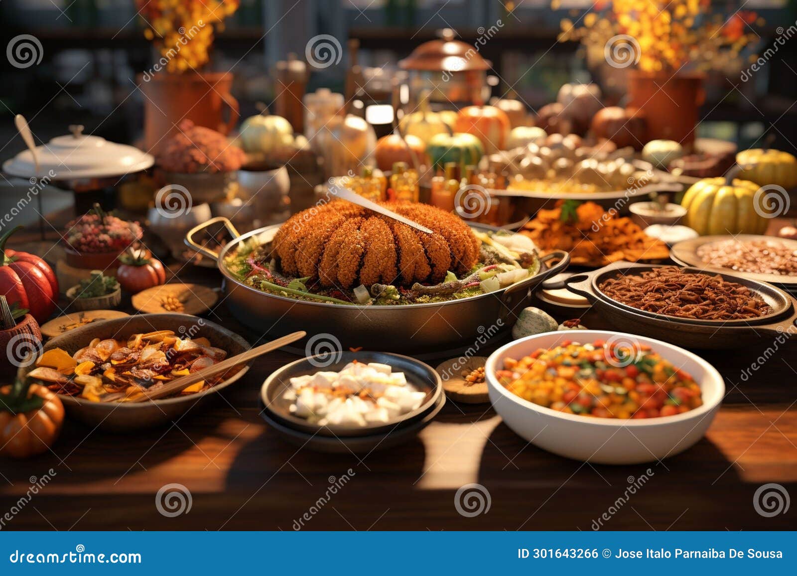 Thanksgiving Potluck Art Invitation Poster Flyer Royalty-Free Stock ...