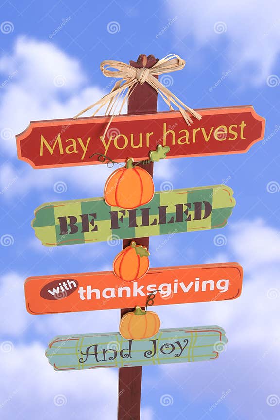 Thanksgiving Sign stock illustration. Illustration of colorful - 3106741