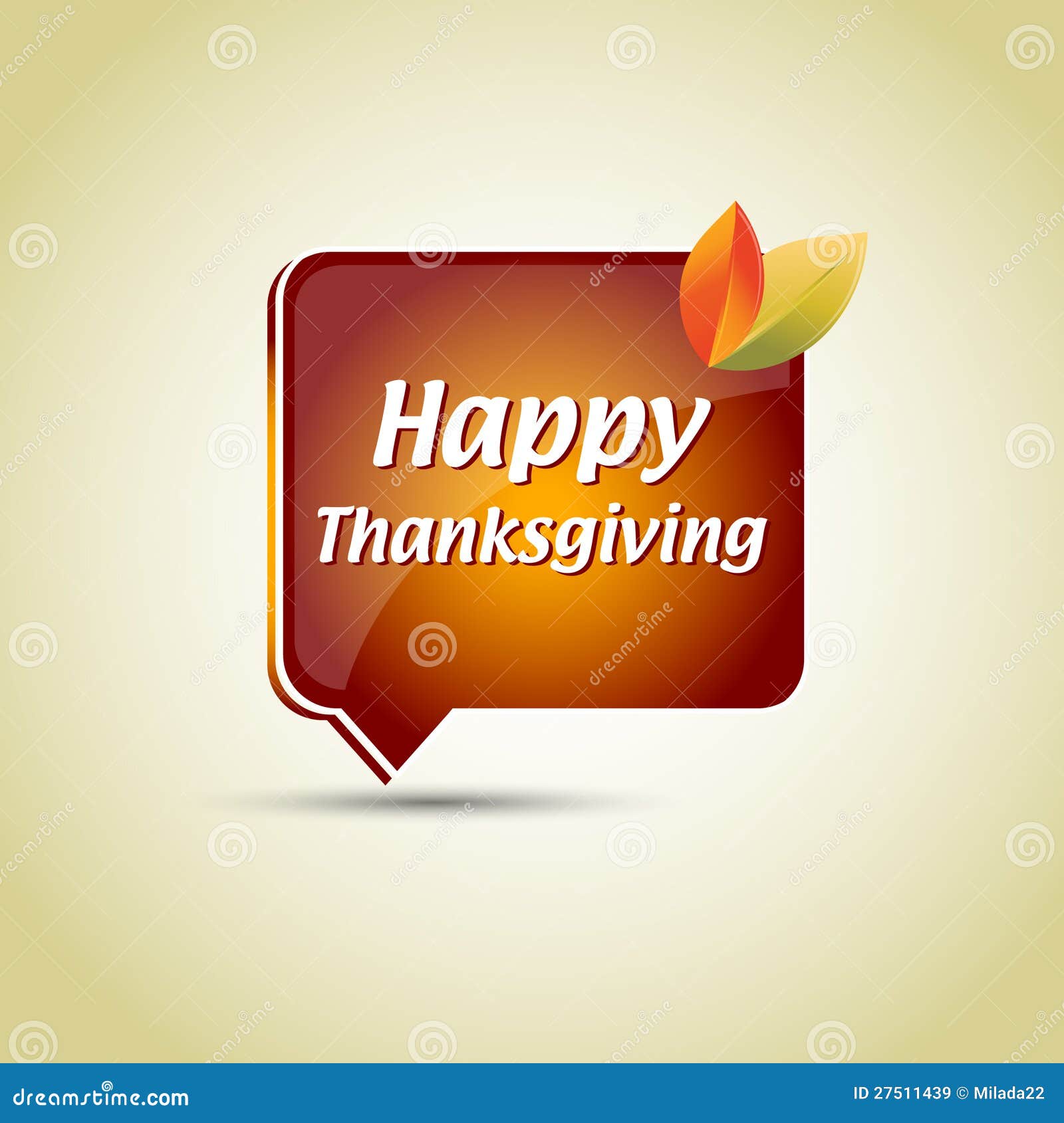Thanksgiving speech bubble stock vector. Illustration of drawing - 27511439