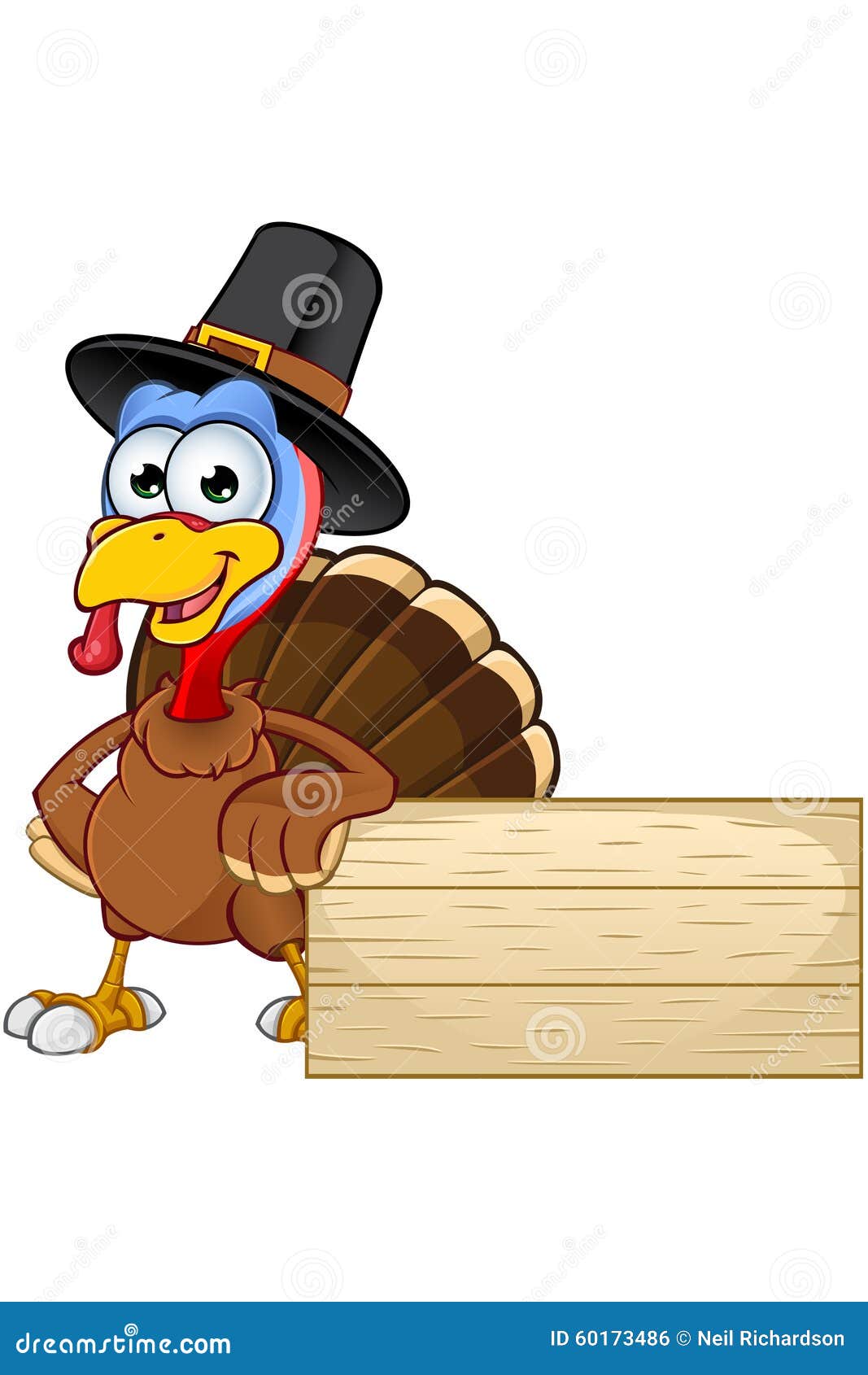 Thanksgiving Turkey Character Stock Vector - Illustration of bird ...