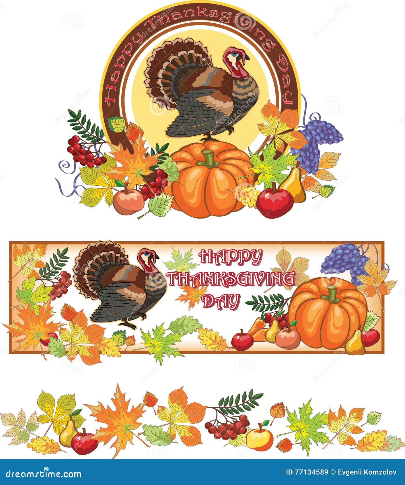 Thanksgiving, Turkey, Day, Background, Holiday Stock Vector ...