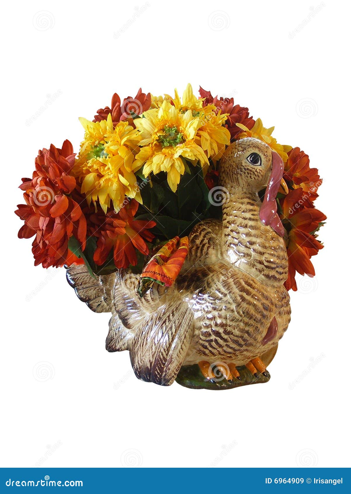 Thanksgiving Turkey Decoration Isolated Stock Image - Image of orange ...