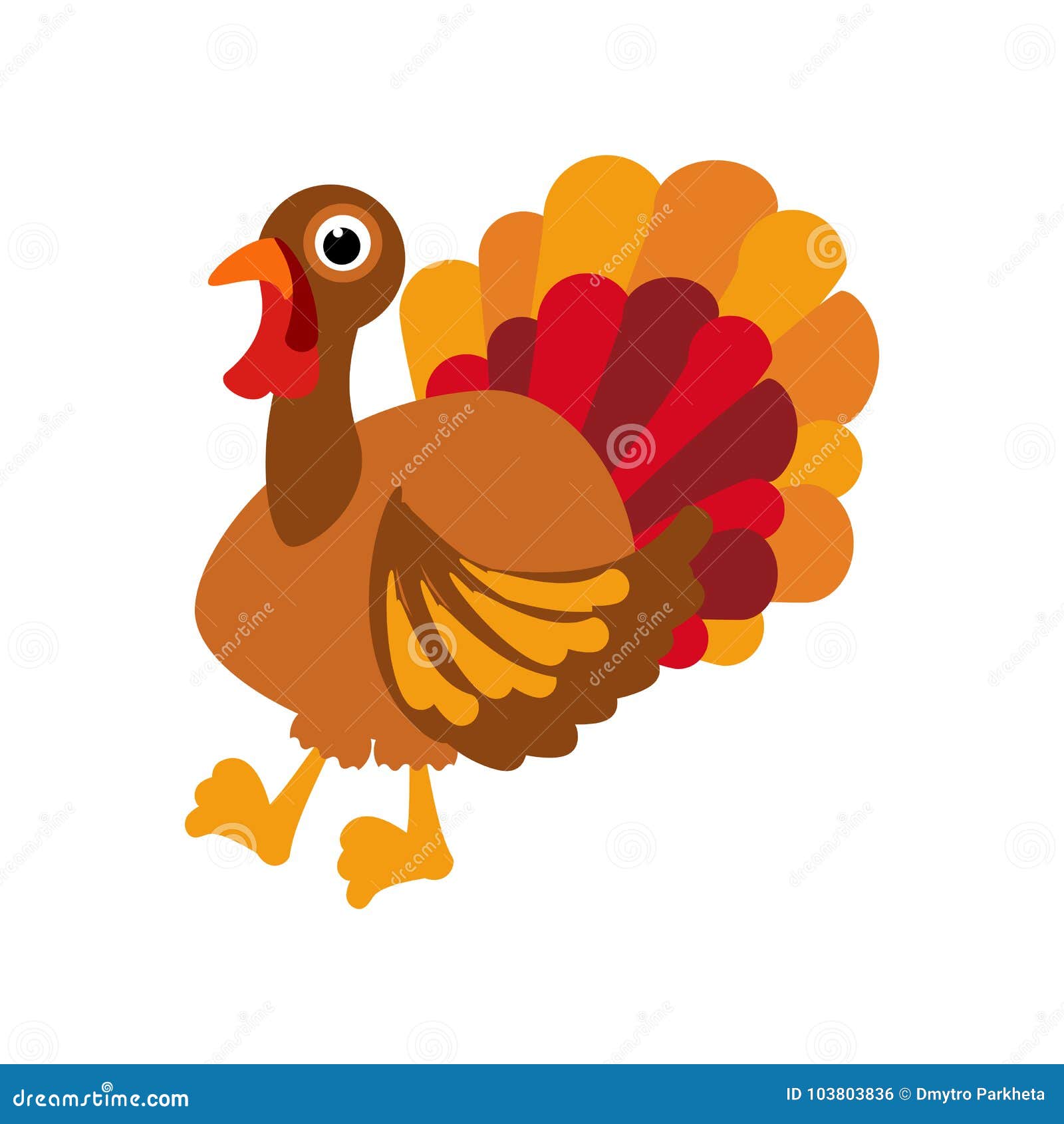 Thanksgiving Turkey Illustration Stock Vector - Illustration of harvest ...