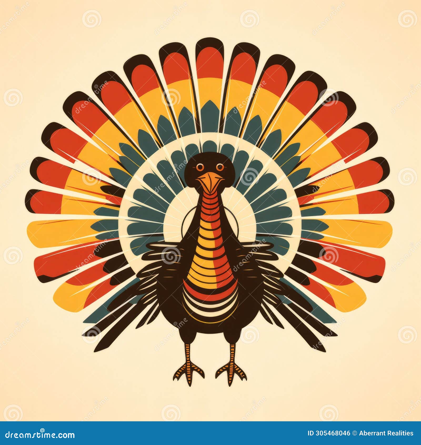 Thanksgiving Turkey Vector Illustration Stock Illustration ...
