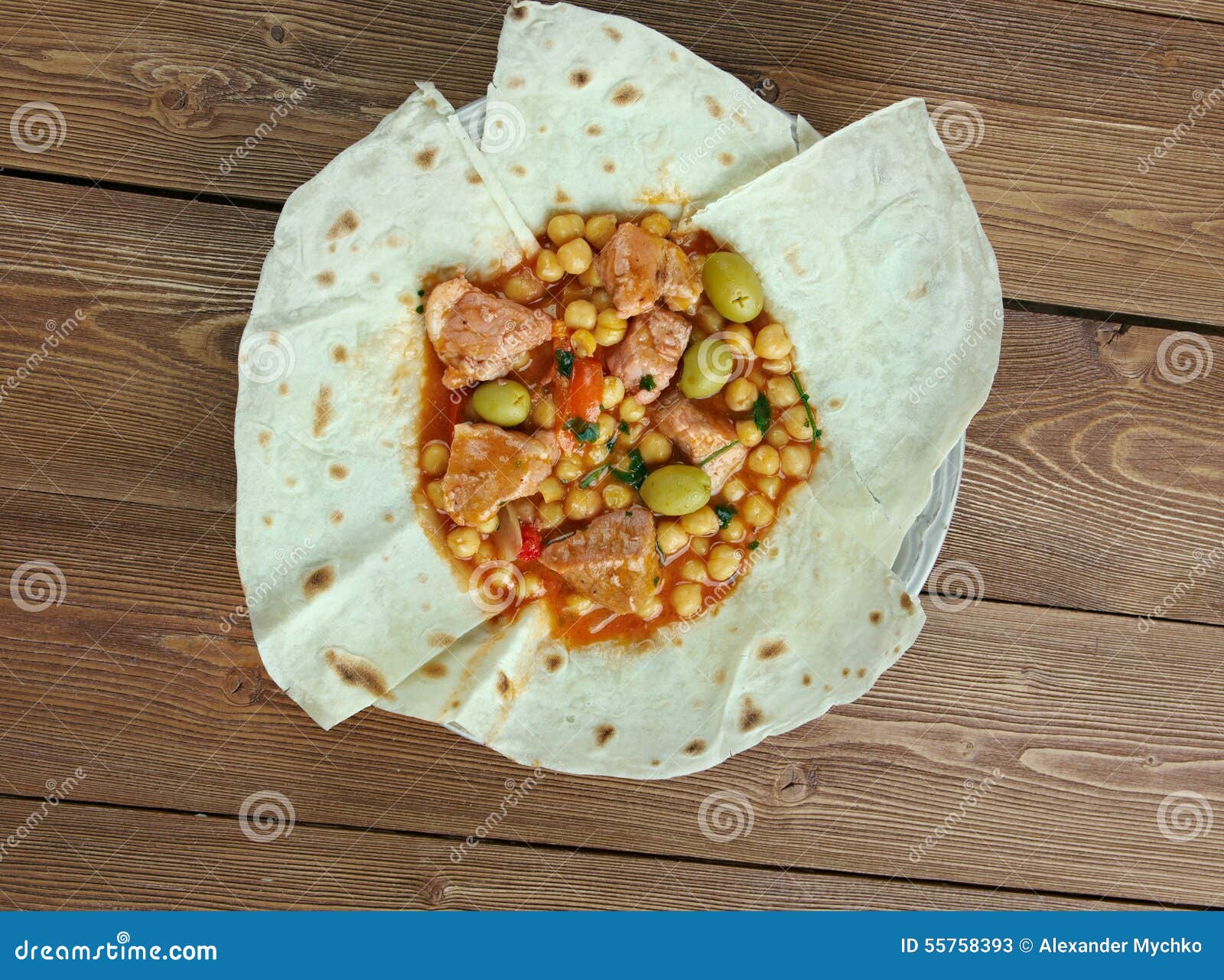 Tharid stock image. Image of bred, noodle, chicken, lunch - 55758393