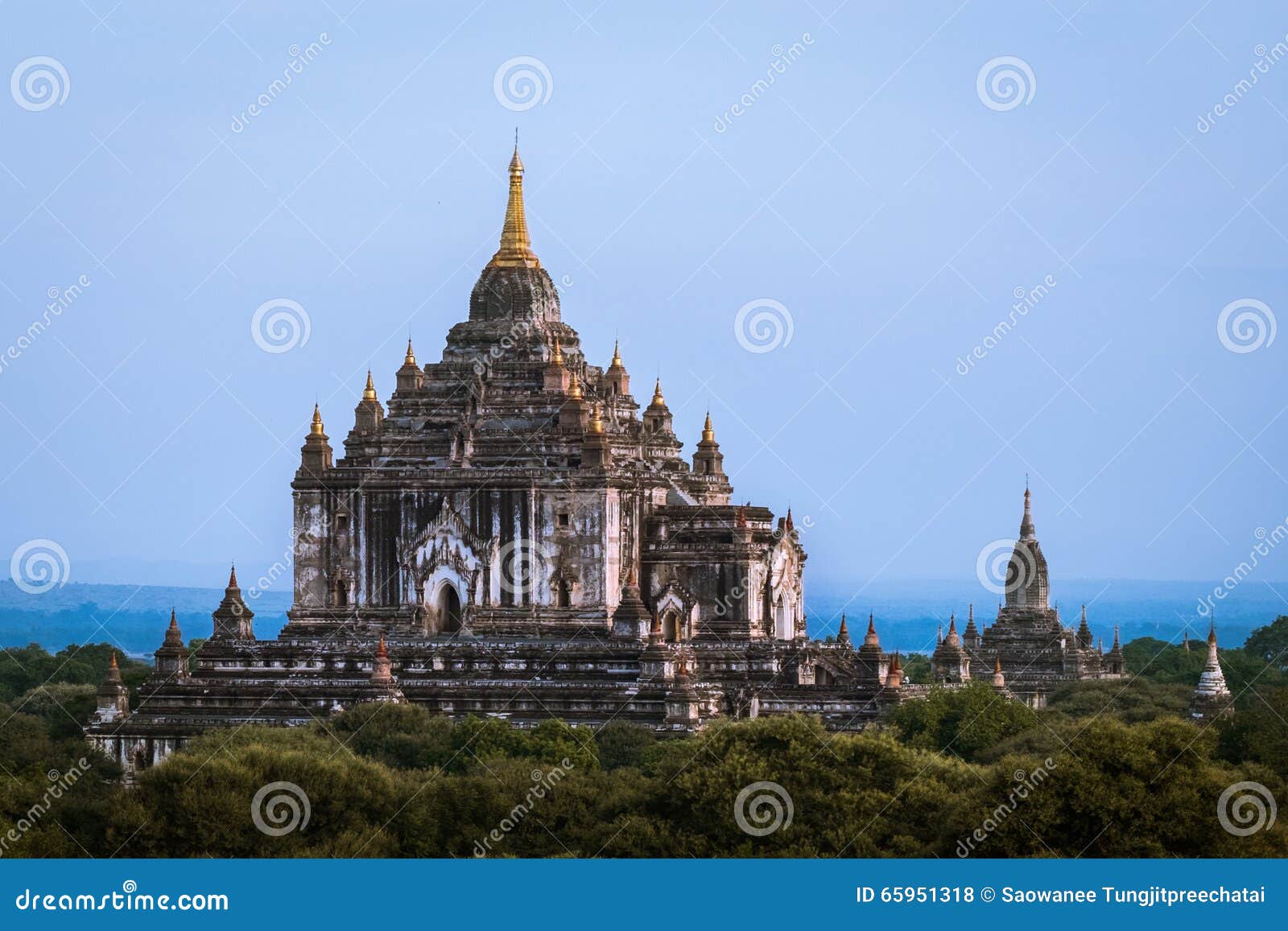 Thatbyinnyu Pagoda stock photo. Image of travel, bagan - 65951318