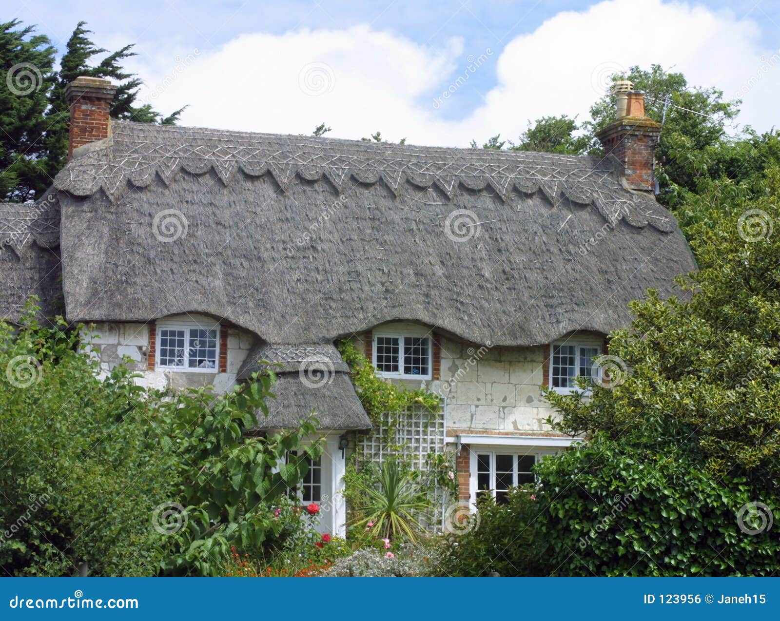 Thatched cottage stock photo. Image of travel, thatched - 123956