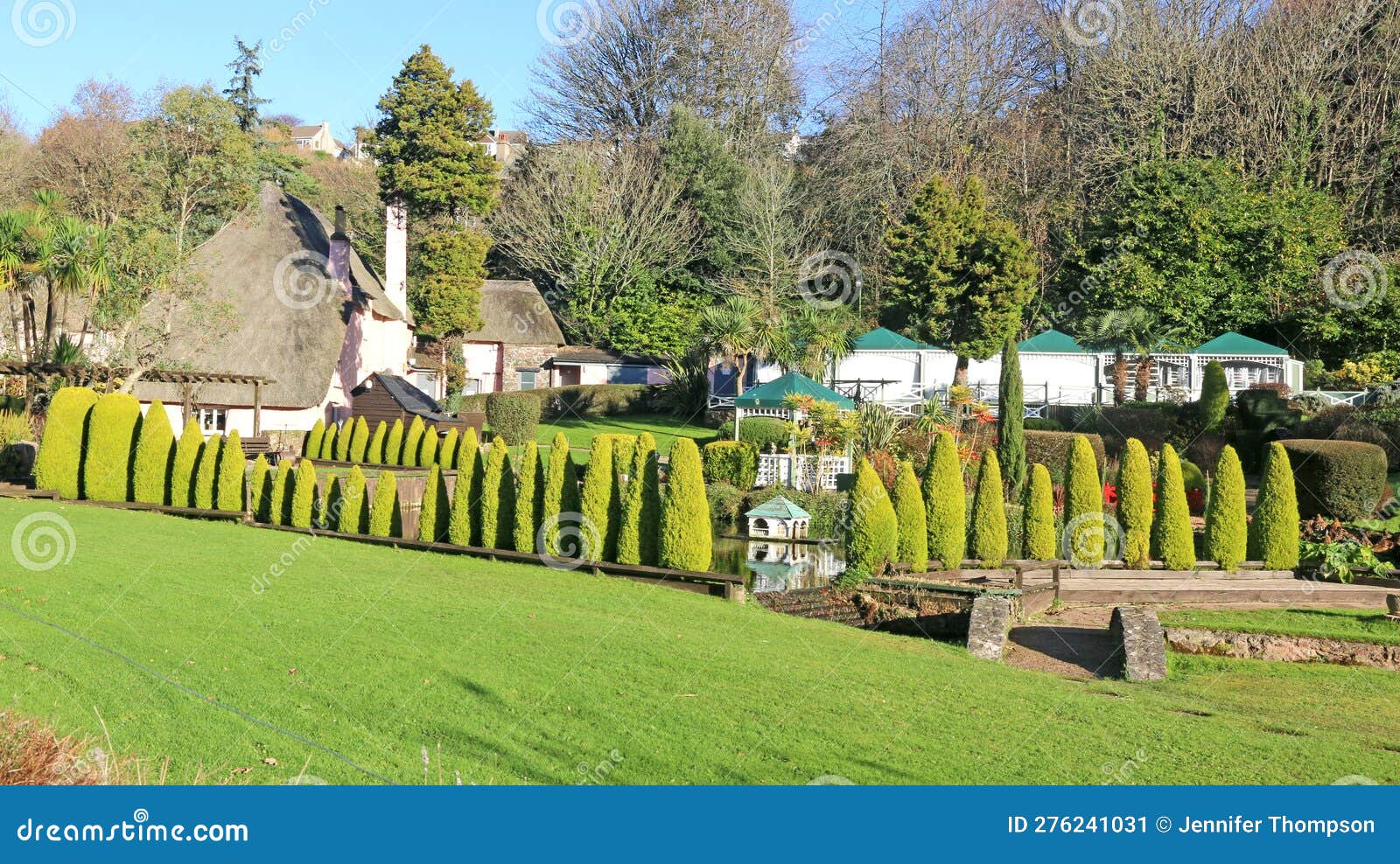 Thatched Cottage and Garden in Cockington, Devon Stock Image - Image of ... Thatched Cottage and Garden in Cockington, Devon Stock Image - Image of ...