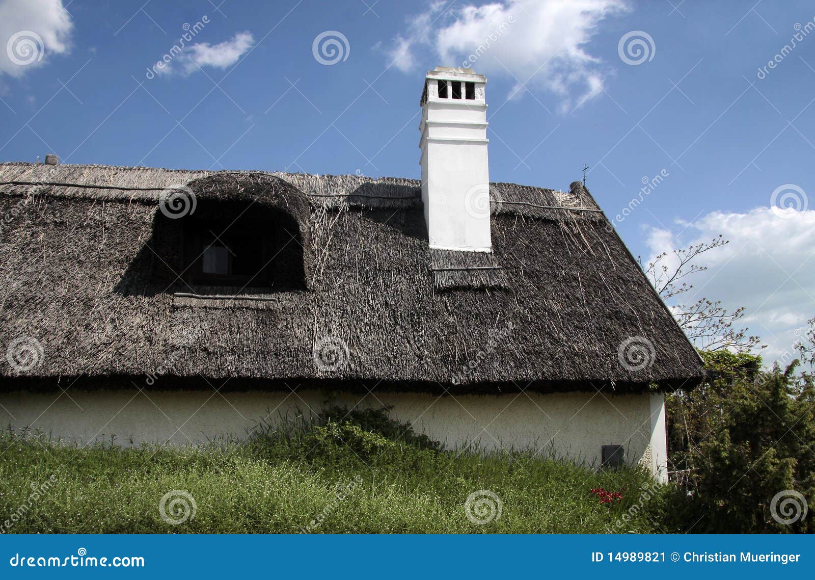 Thatched house stock image. Image of hungary, veszprem - 14989821