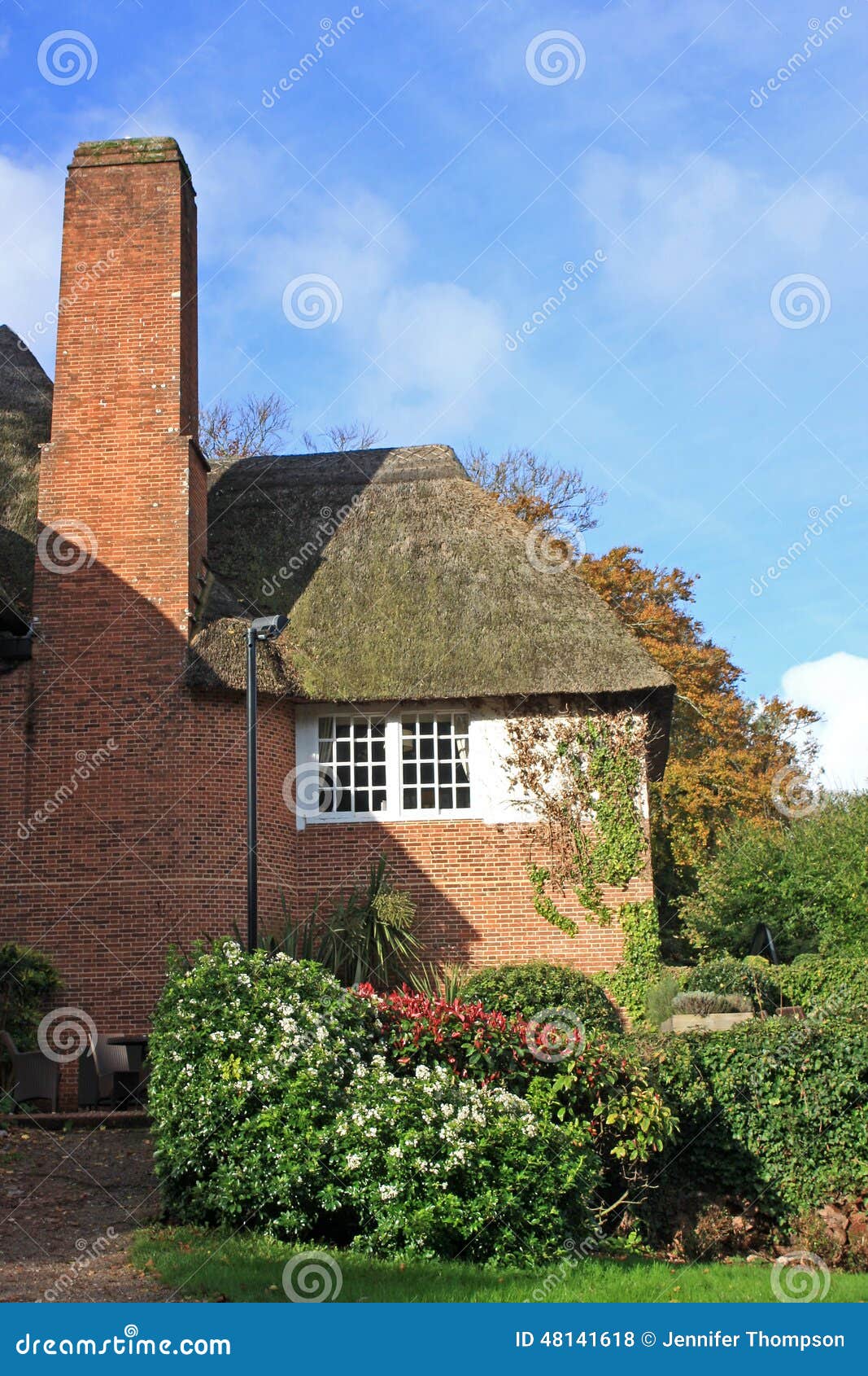 Thatched House stock photo. Image of wall, devon, street - 48141618
