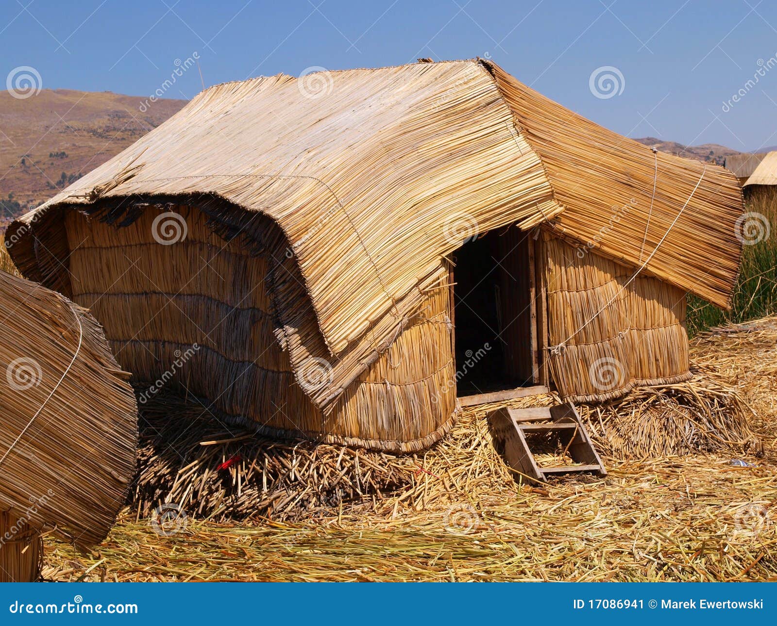 Thatched hut stock image. Image of american, floating - 17086941