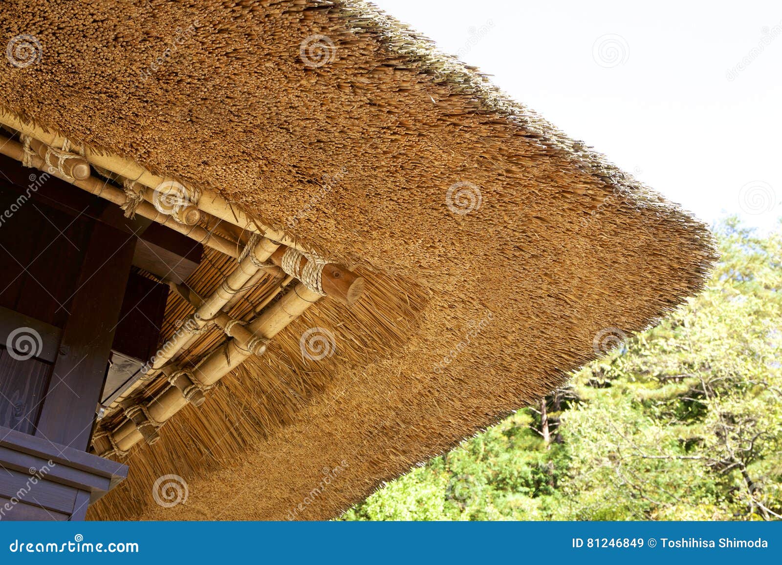 Thatched roof in Japan stock image. Image of japanese - 81246849