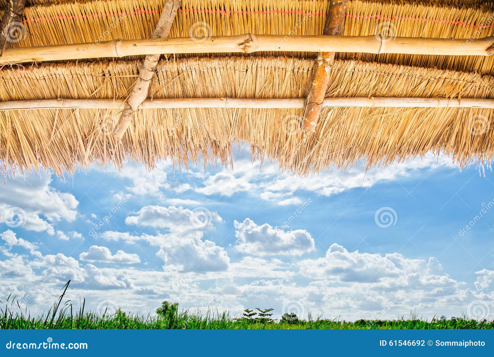 A thatched roof pattern stock photo. Image of pattern - 61546692