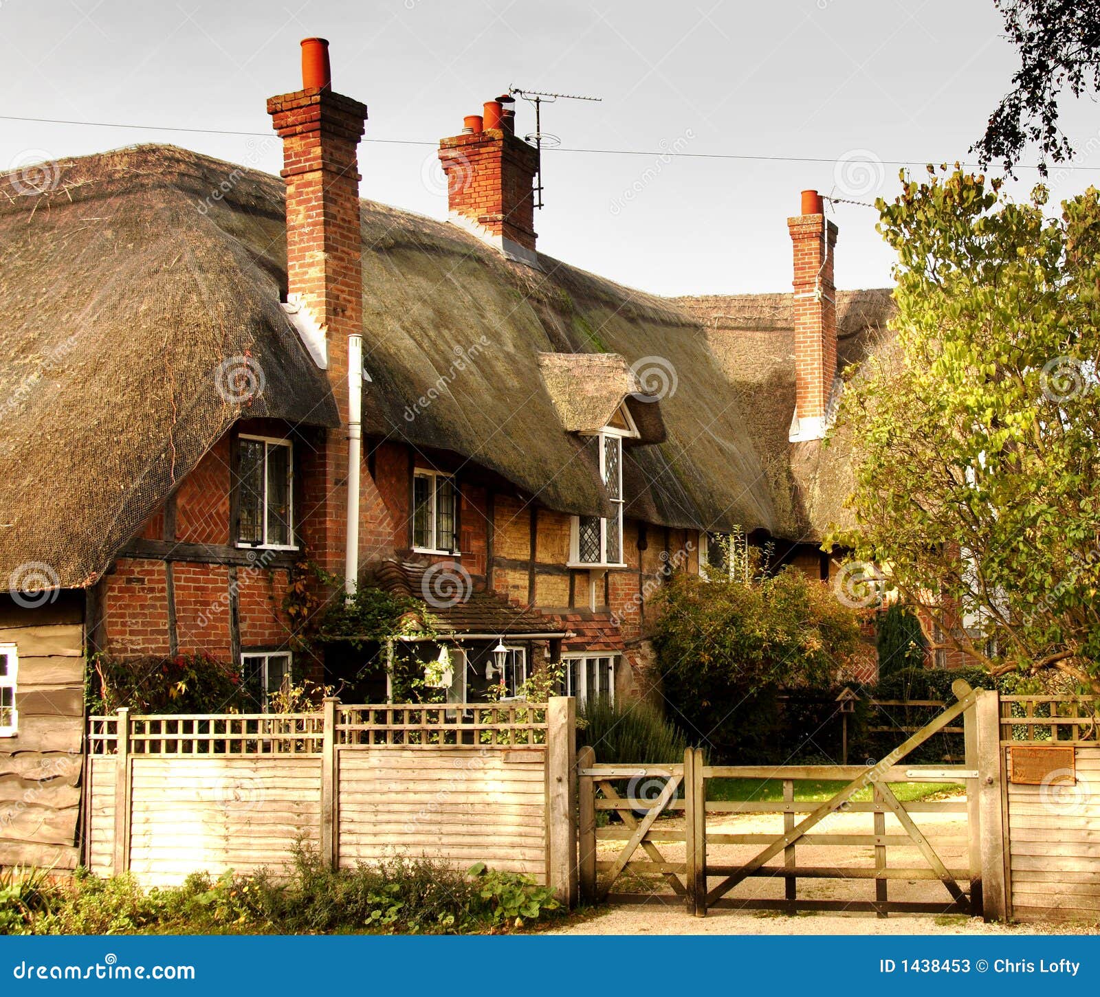 Thatched Village House stock image. Image of dwelling - 1438453