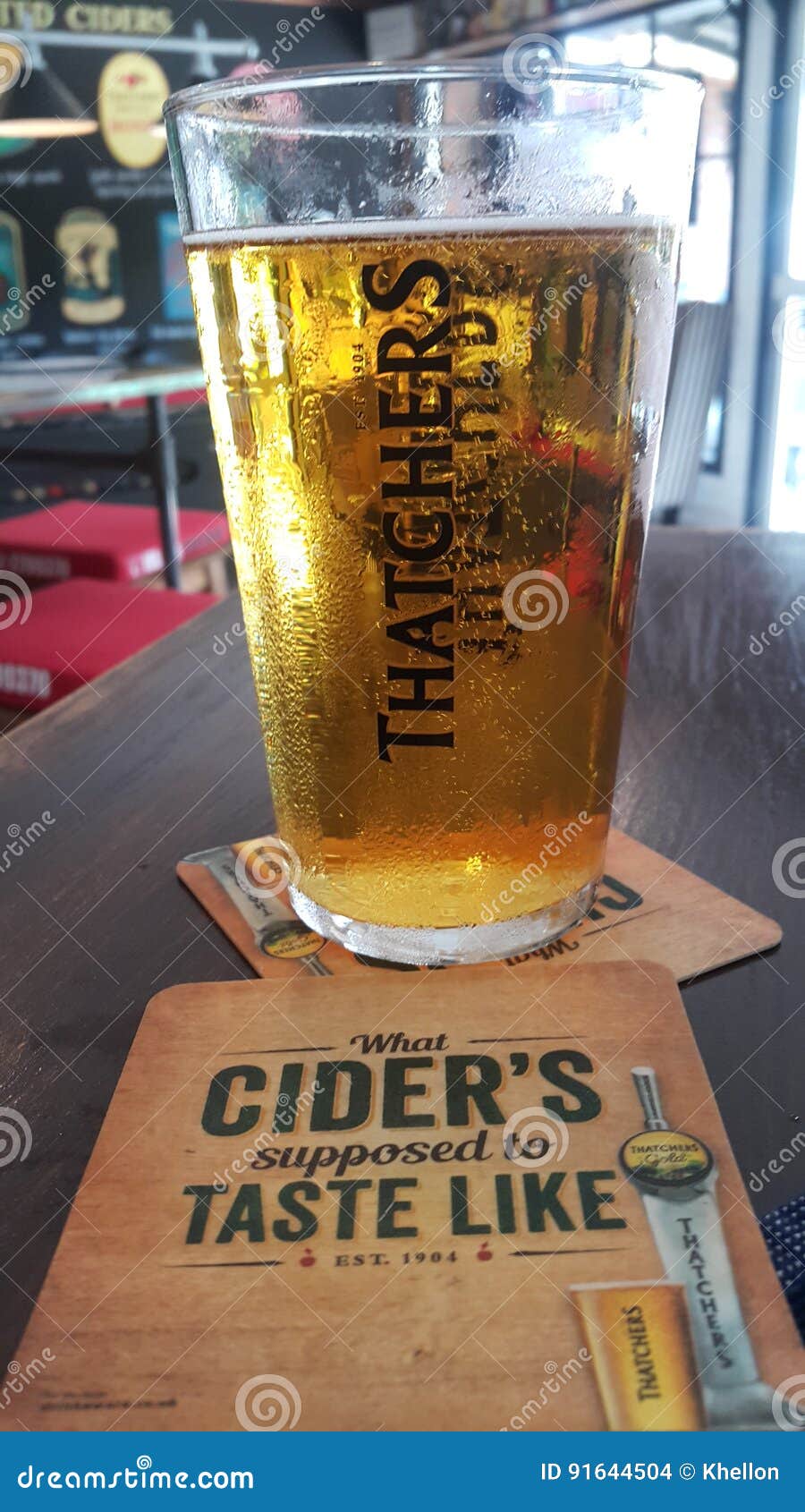 Thatchers gold cider editorial stock image. Image of pint - 91644504