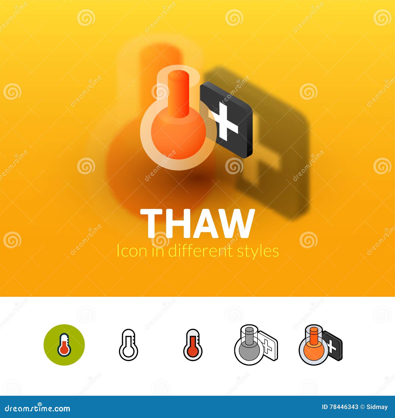 Thaw Icon. Trendy Thaw Logo Concept On White Background From Weather ...