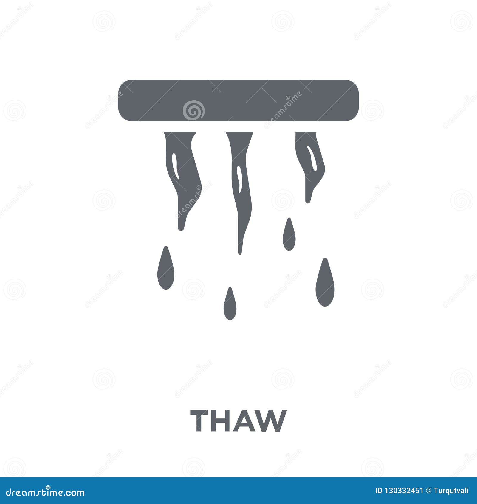 Thaw Icon. Trendy Thaw Logo Concept On White Background From Wea ...