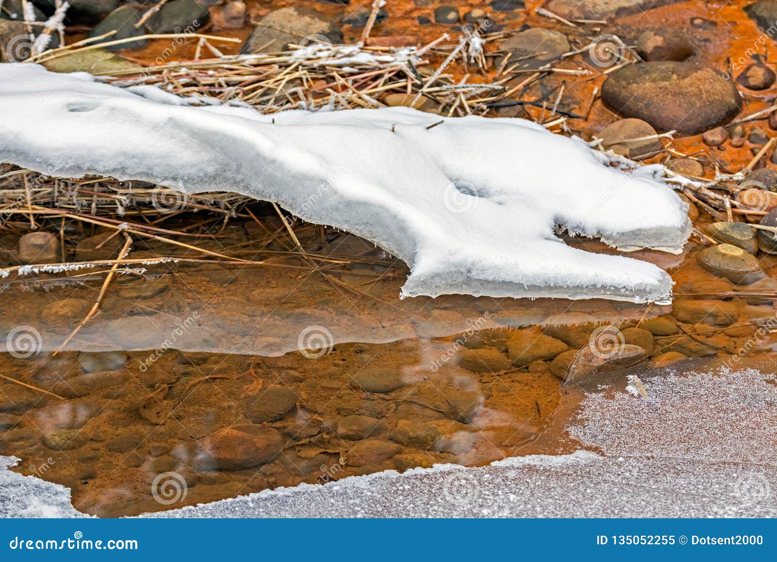 Thawed on the lake stock image. Image of shore, frost - 135052255