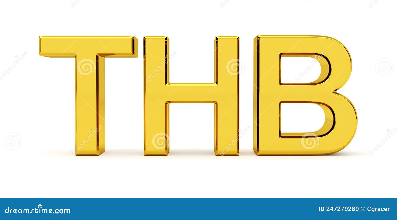 THB Thai Baht Currency Code Stock Illustration - Illustration of bank ...