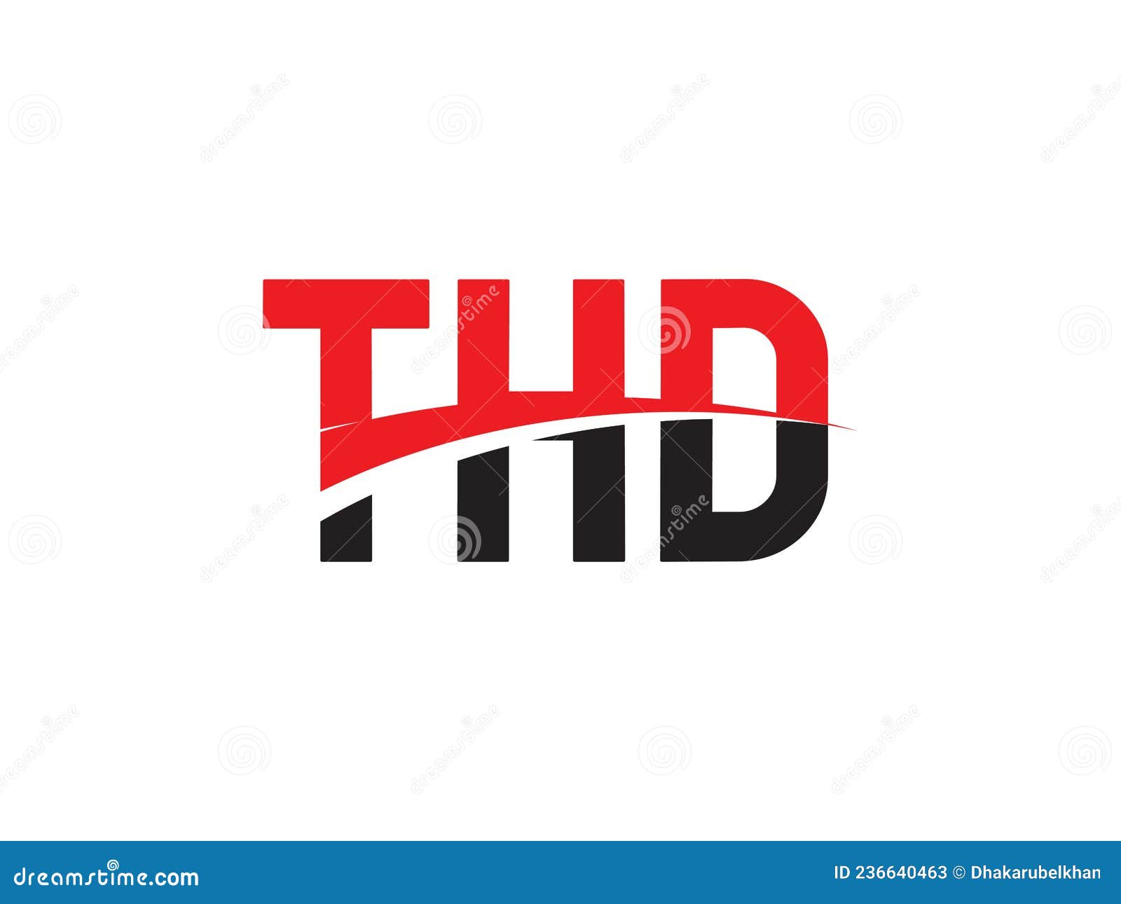 THD Letter Initial Logo Design Vector Illustration Stock Vector ...