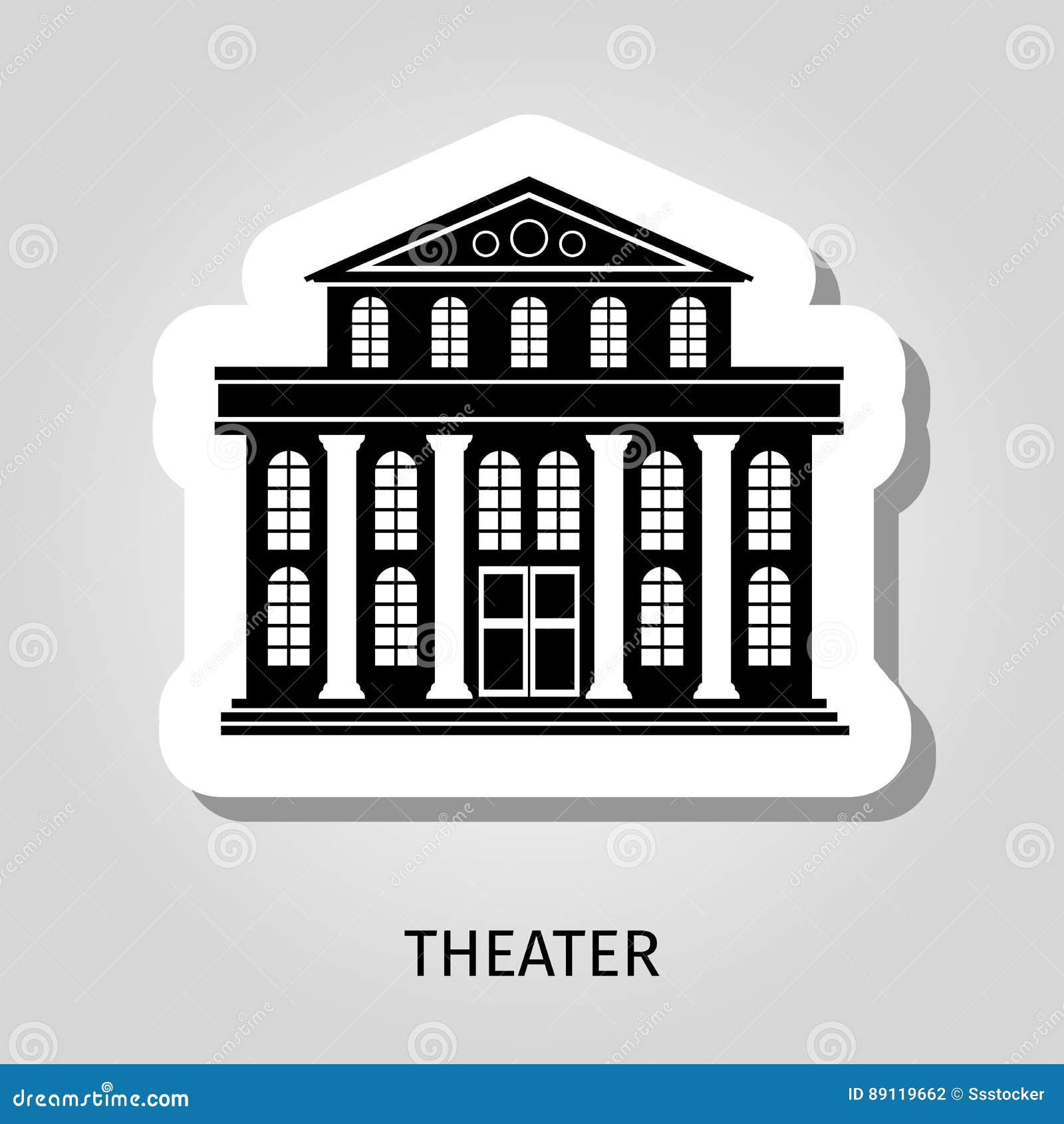 College Building Silhouette