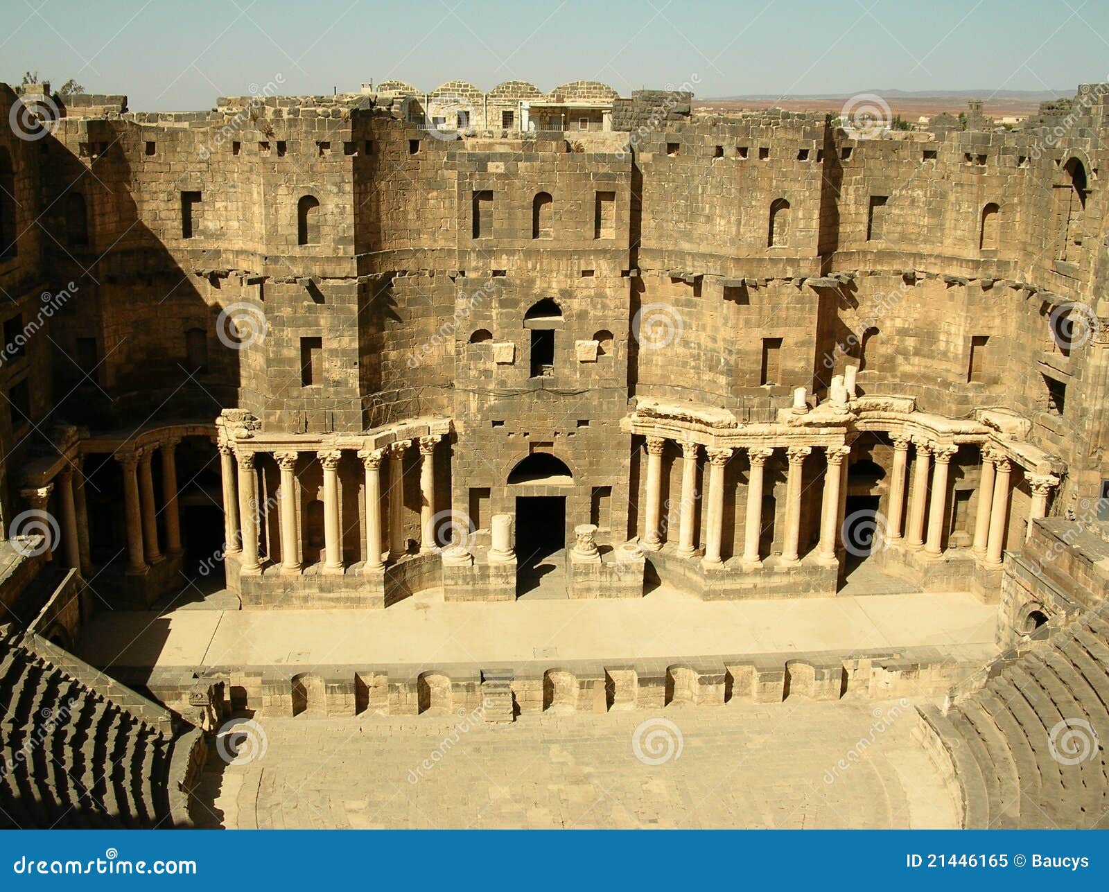 Theater in Bosra, Syria stock image. Image of teau, heritage - 21446165