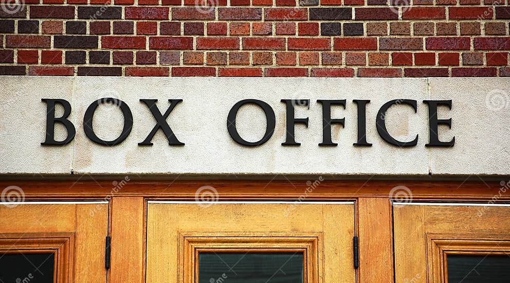 Theater box office sign stock image. Image of perform - 14845567