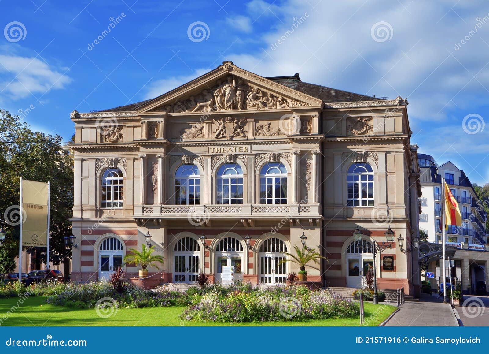 The theater building. stock photo. Image of bohemia, europe - 21571916