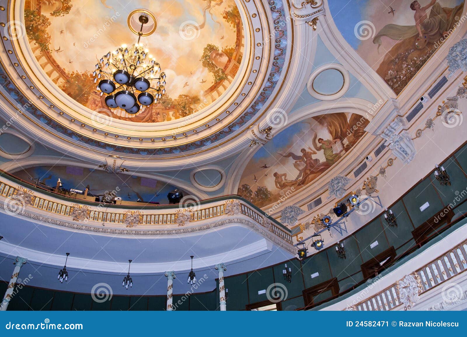 Theater ceiling detail stock image. Image of nicolescu - 24582471