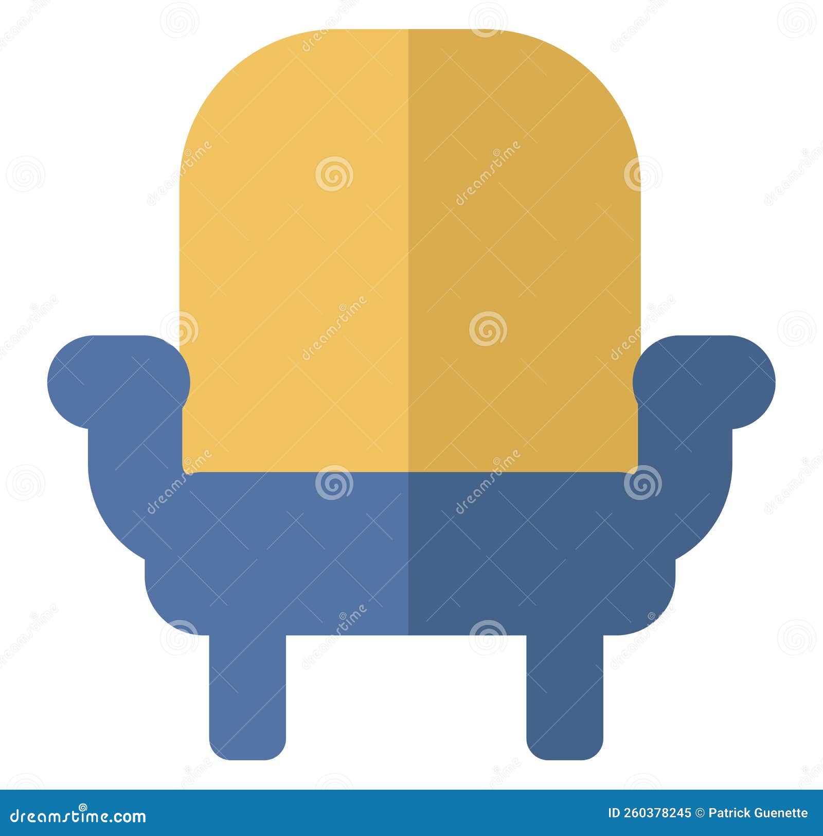 Theater chair, icon stock vector. Illustration of stage - 260378245
