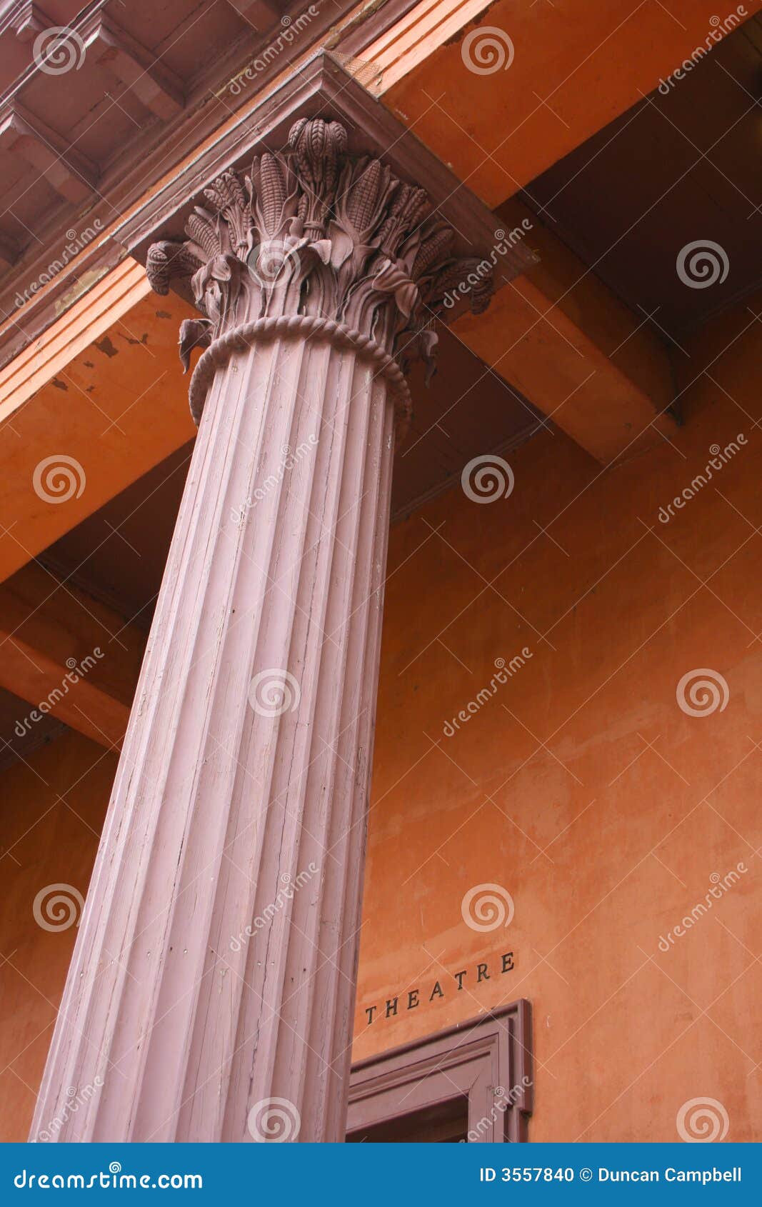 The theater column stock photo. Image of ornate, ionic - 3557840