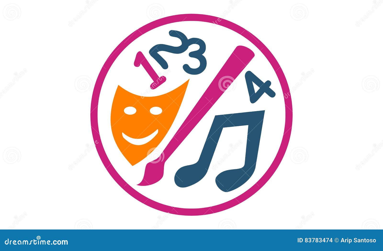 Theater Counting Sing Draw stock vector. Illustration of number - 83783474