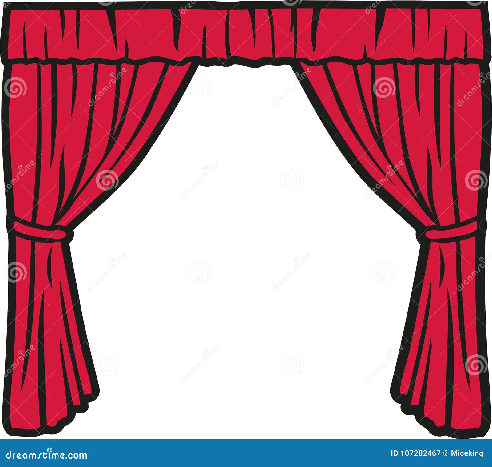 Theater curtain vector stock vector. Illustration of drama - 107202467