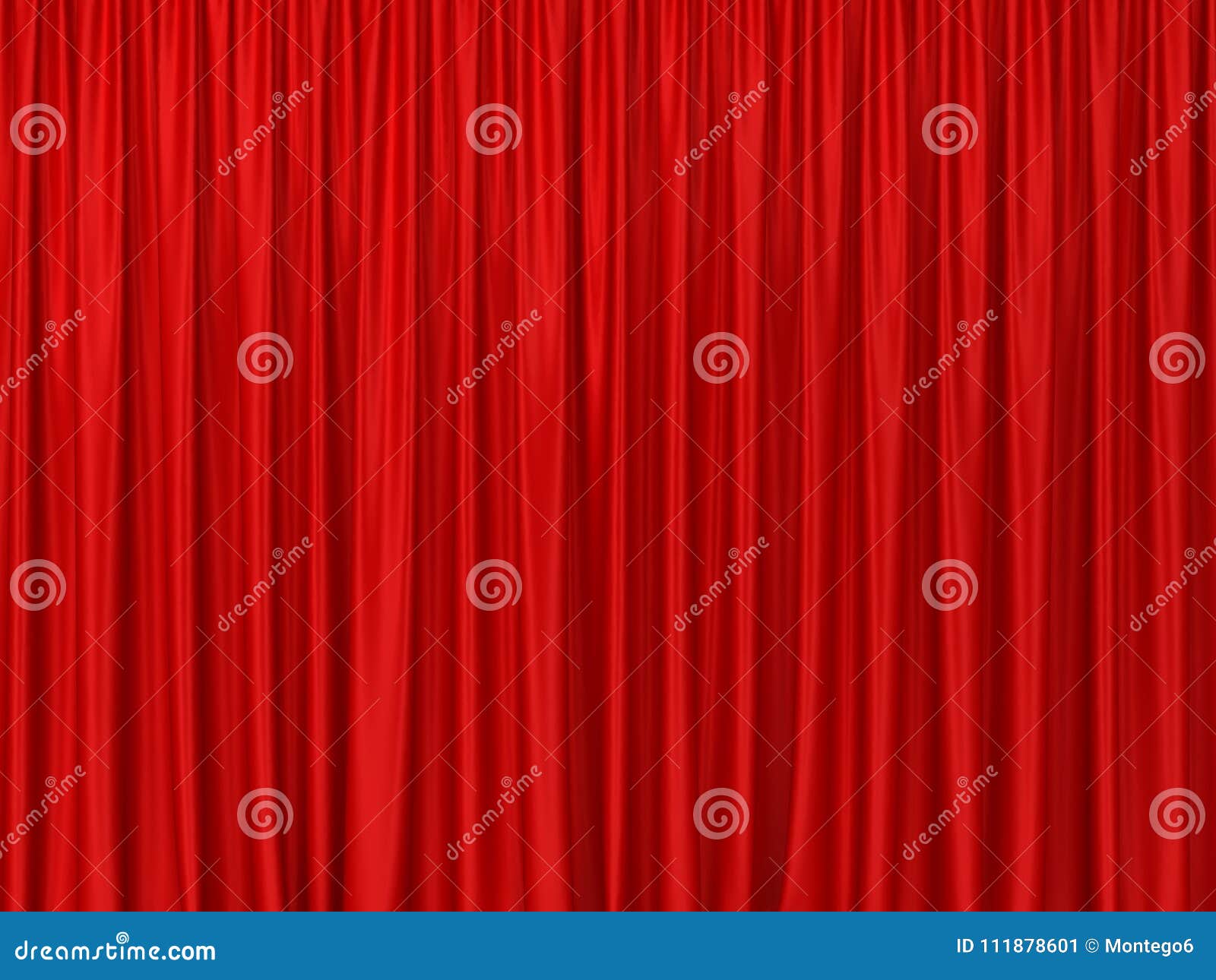 Red Curtains Theater Scene Stage Backdrop. Vector Show Background ...