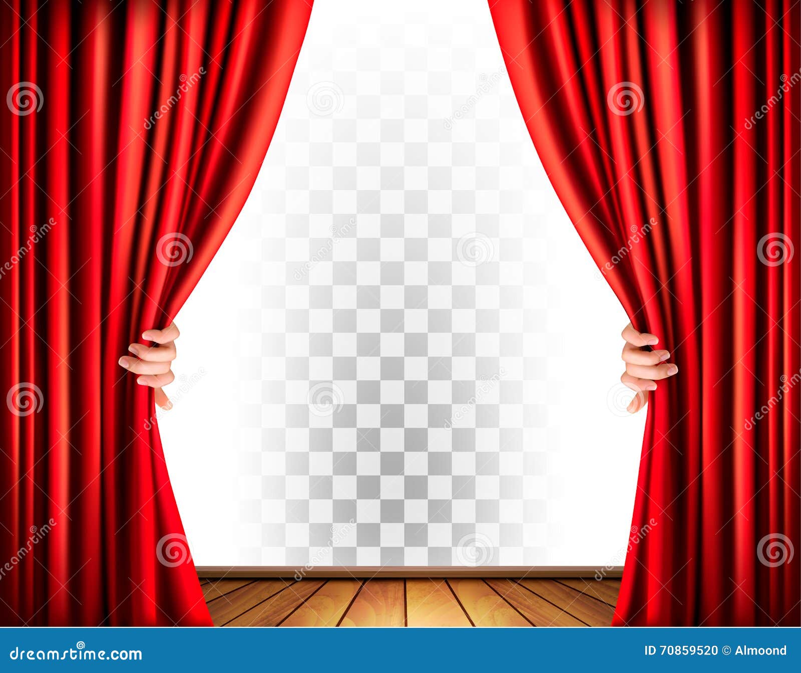 Theater Curtains with a Transparent Background. Stock Vector ... Theater Curtains with a Transparent Background. Stock Vector ...