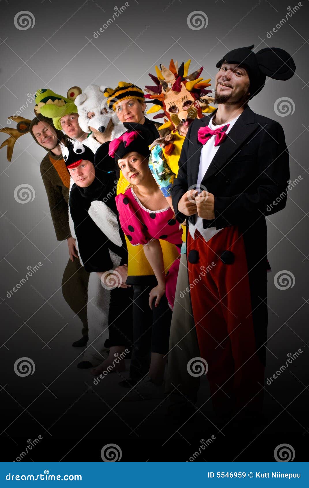 Theater Group in Costumes stock image. Image of actors - 5546959